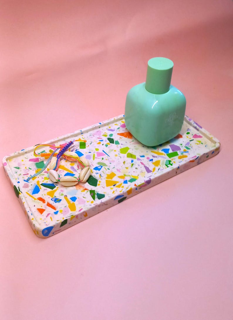 Rectangular Tray, Long / Stand for Bathroom Accessories, Kitchen ...