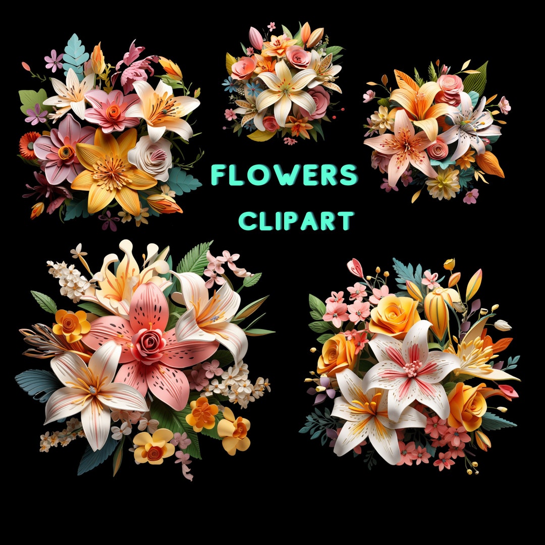 Flower PNG Digital Download Trendy Niches - Etsy