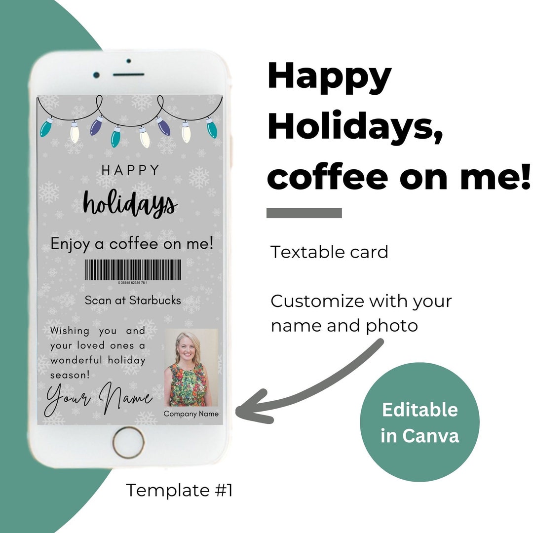 Coffee Textable Holiday Gift Card Duo | Holiday Marketing | Textable ...