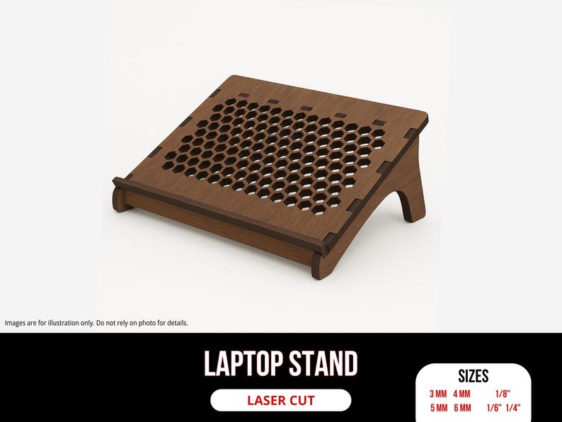 Laptop Stand Svg, Laser Cut Laptop Holder, Digital File for Laser Cutting, Wood Laptop Riser ...