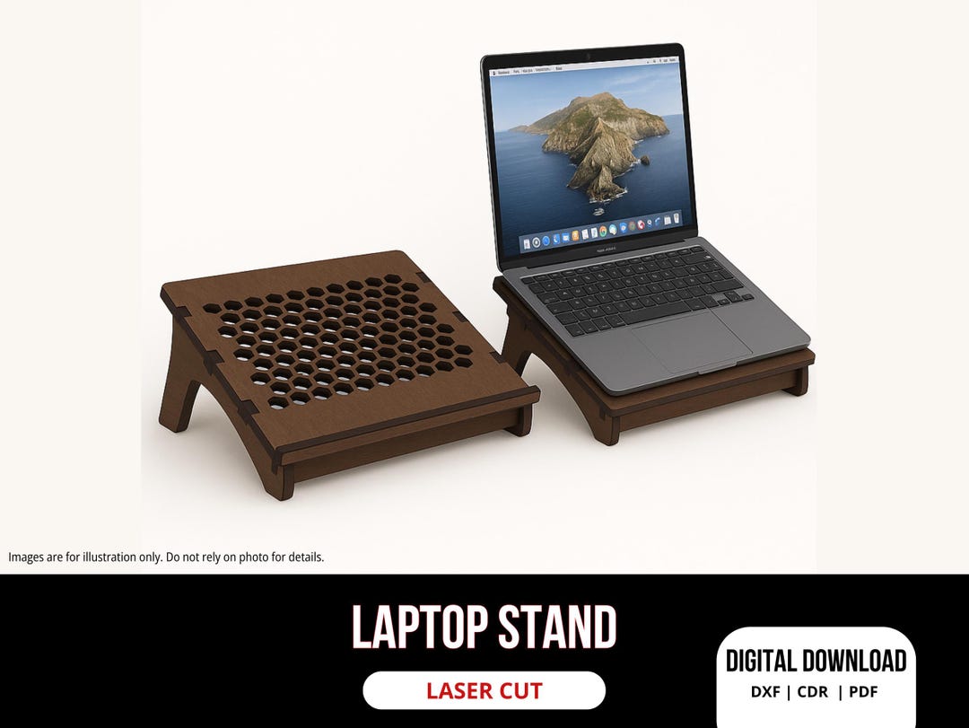Laptop Stand Svg, Laser Cut Laptop Holder, Digital File for Laser ...
