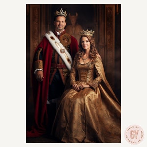 Custom Royal Couple Portrait, Historical Renaissance Style (digital) - Etsy