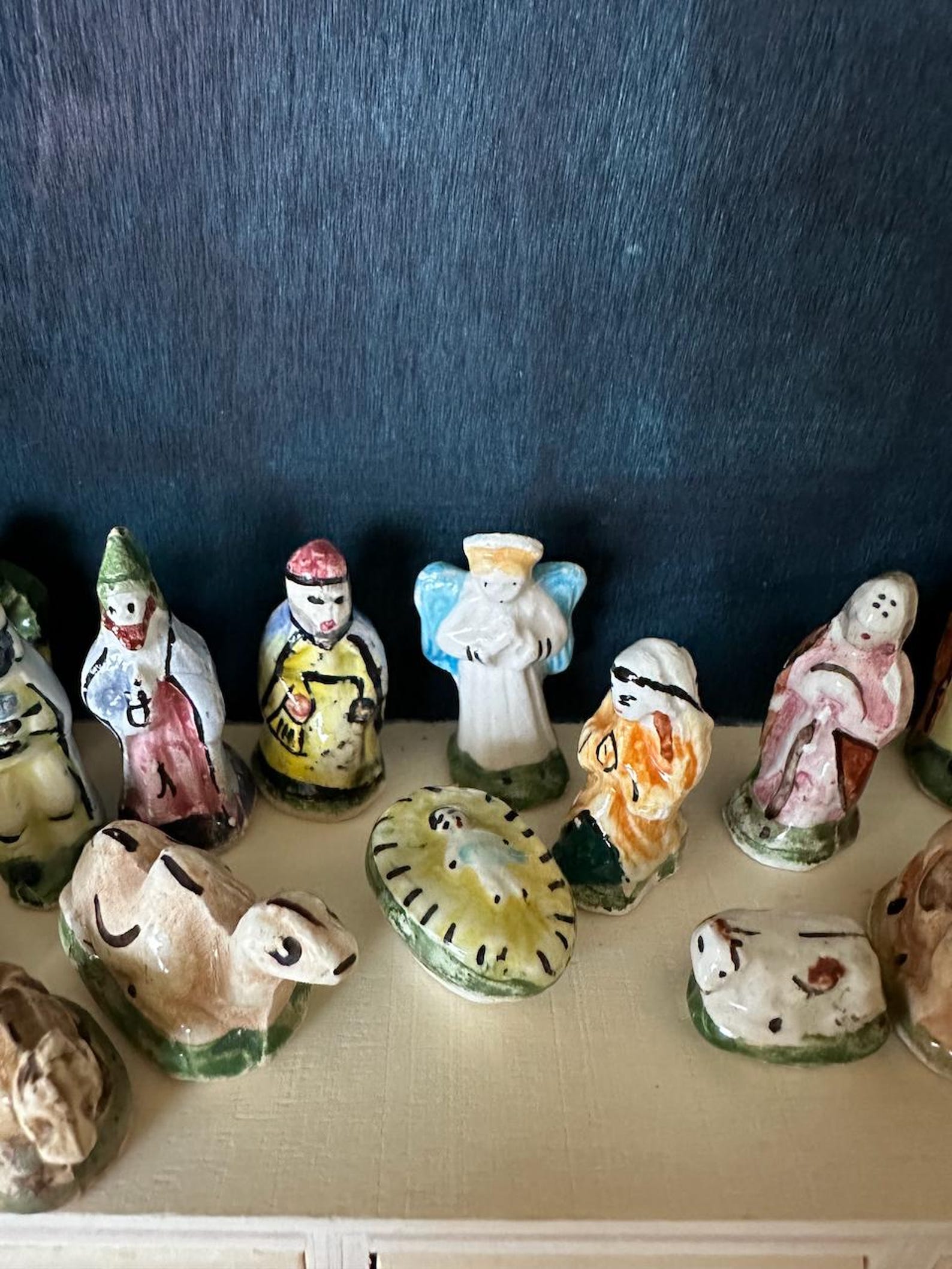 Starry Night Vintage Nativity Feve Advent Calendar - Etsy