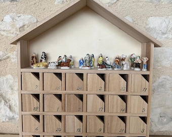 Starry Night Vintage Nativity Feve Advent Calendar - Etsy