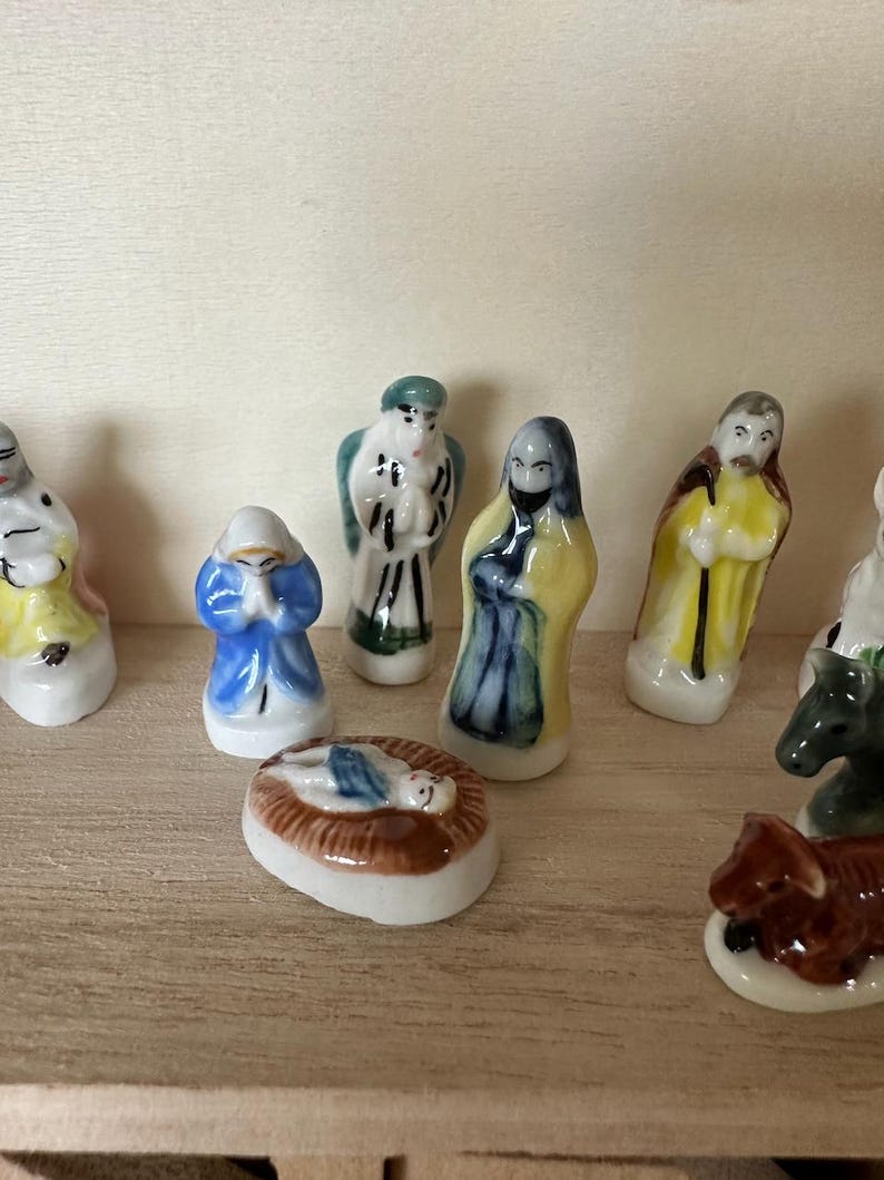 Vintage Nativity Feve Advent Calendar - Etsy