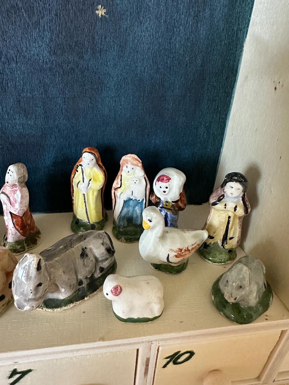 Starry Night Vintage Nativity Feve Advent Calendar - Etsy