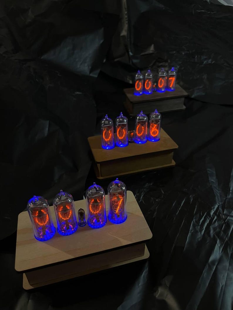 FULL KIT Nixie Clock IN-14 (24 or 12 Hour Format) (with Tubes) - Etsy
