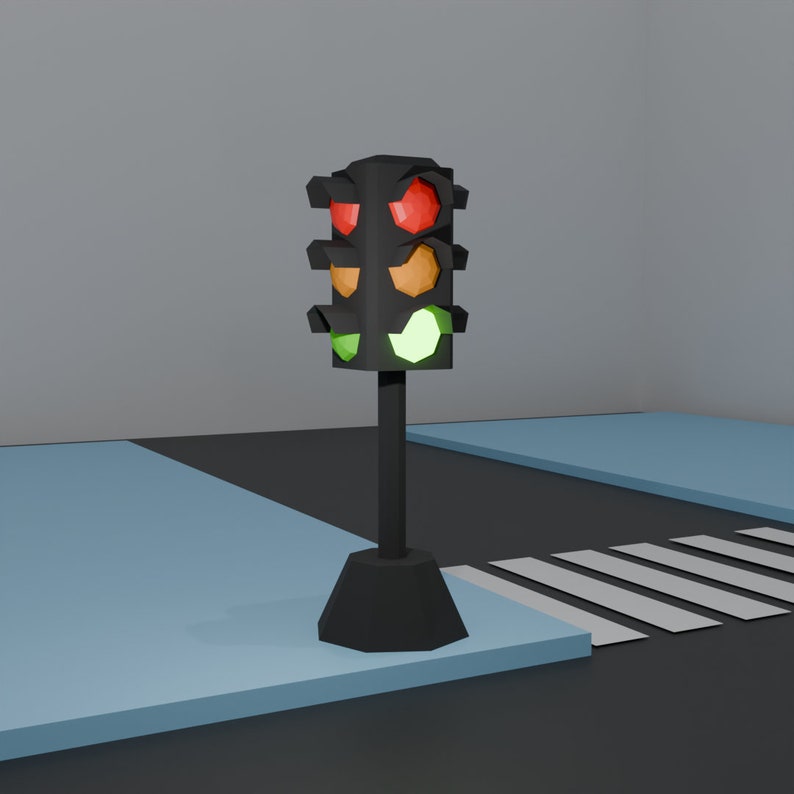 TRAFFIC LIGHT - PAPERCRAFT - Etsy