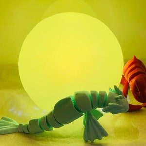 Sea Monsters From the Sea, the Red Bluster With Yellow Eyes and Blue ...