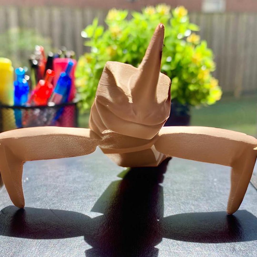 The Red Bluster Flexible Toy in Peanut Butter Beige - Etsy