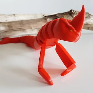 Red Bluster With Yellow Eyes – the Fiery Guardian of the Deep | 3D ...