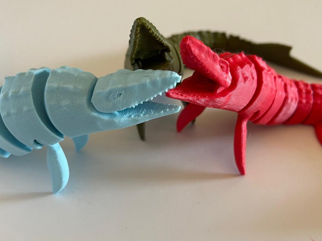 Mosasaurus Flexible Toy - Etsy