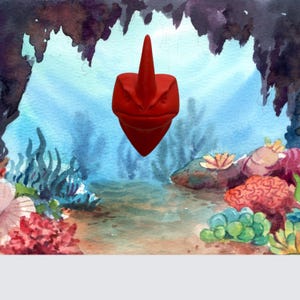 Red Bluster 3d-printed Wall Hook – Bold & Functional Home Décor - Etsy