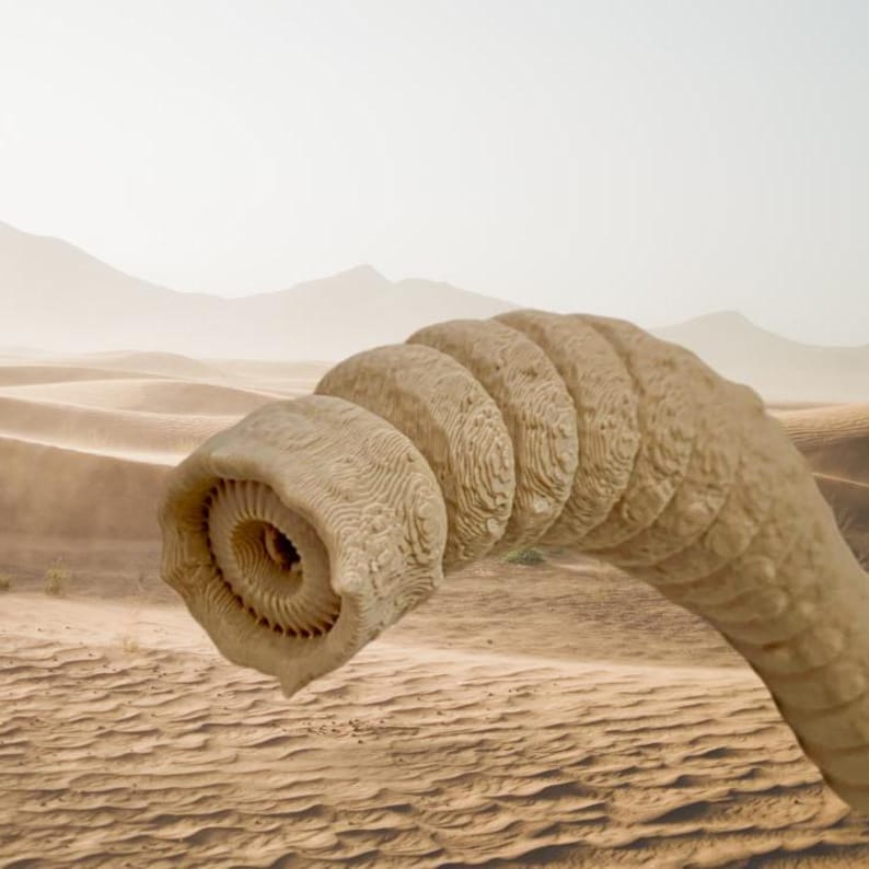 Flexi Sandworm, 3D Printed Sandworm: 12cm Long - Etsy