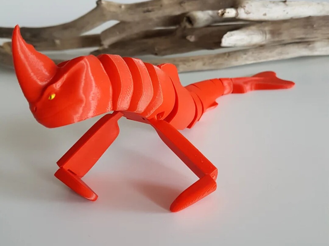 The Red Bluster Flexible Toy - Etsy