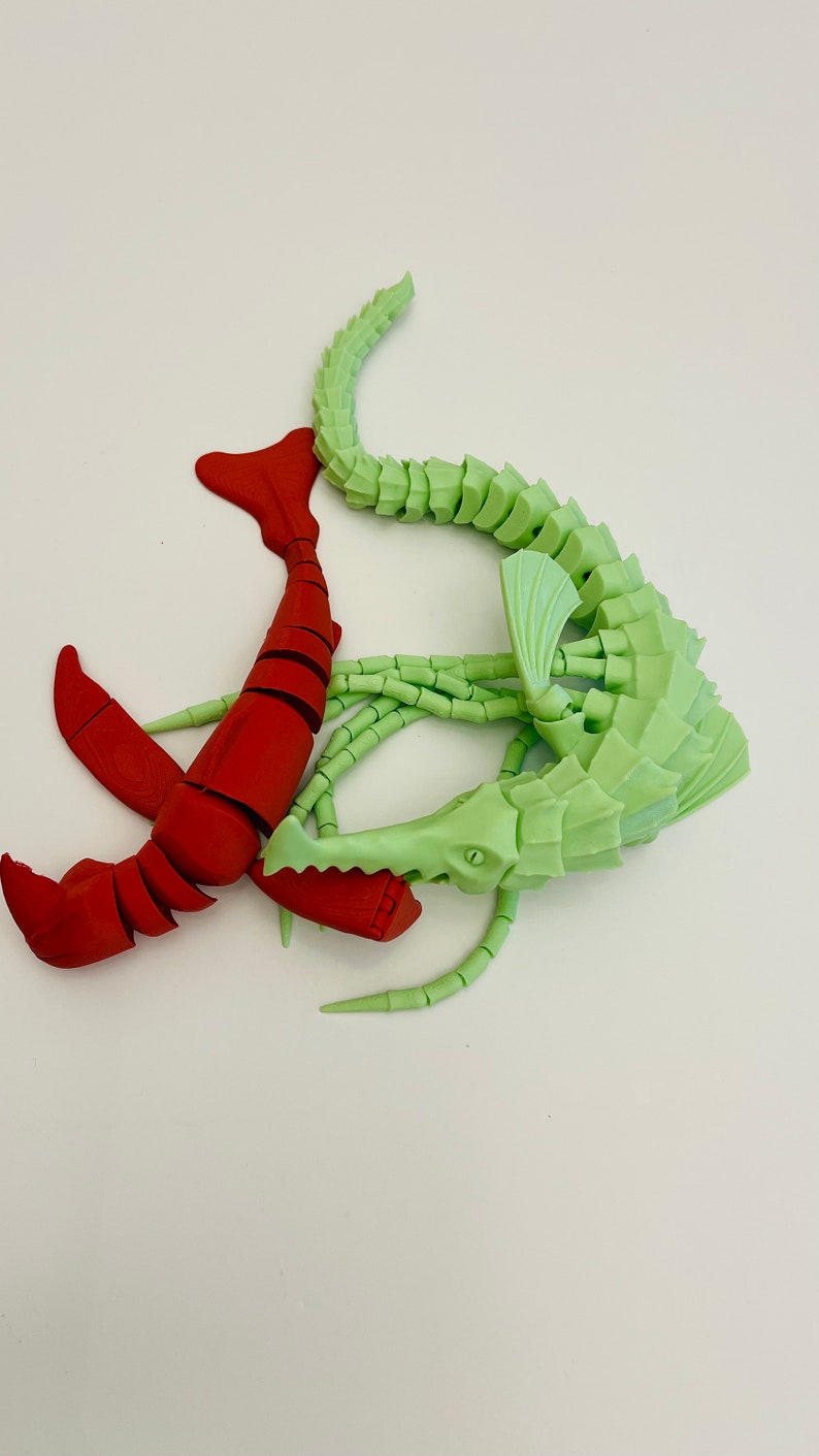 Brickleback - the Sea Beast; Flexible Toy, - Etsy