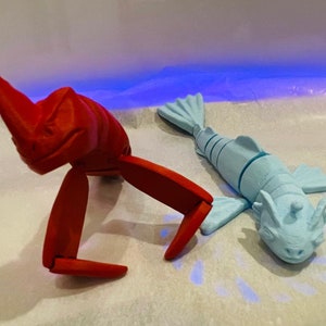 Sea Monsters From the Sea, the Red Bluster and Blue Monster Package - Etsy