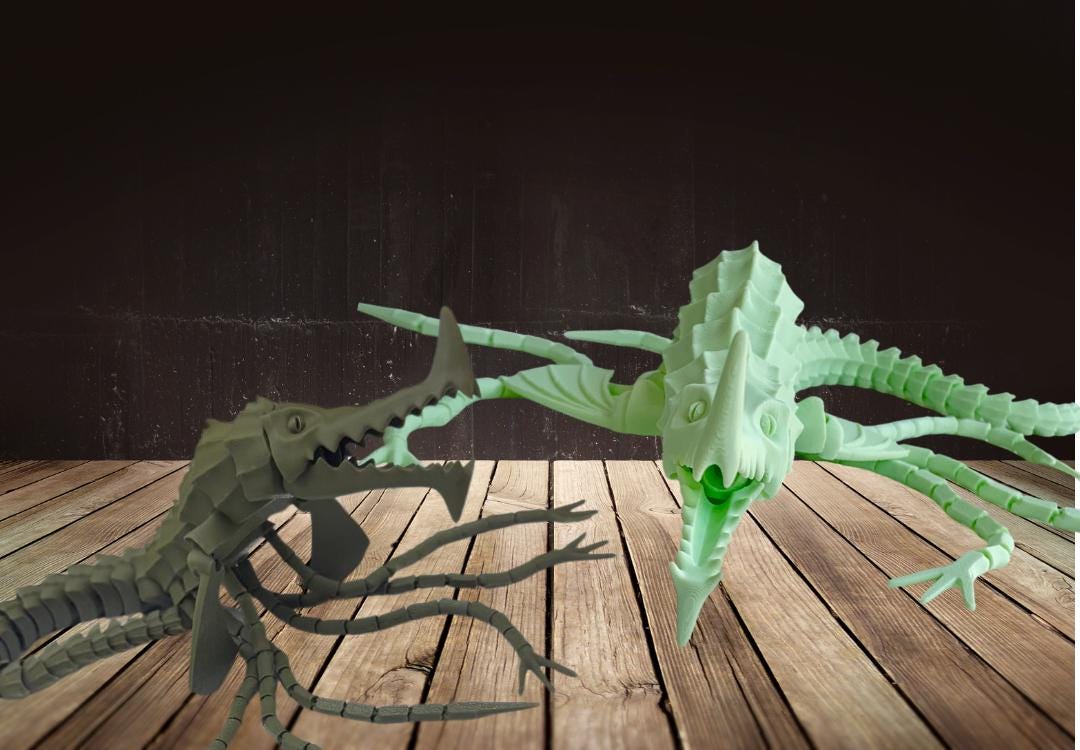 Brickleback - the Sea Beast; Flexible Toy, - Etsy