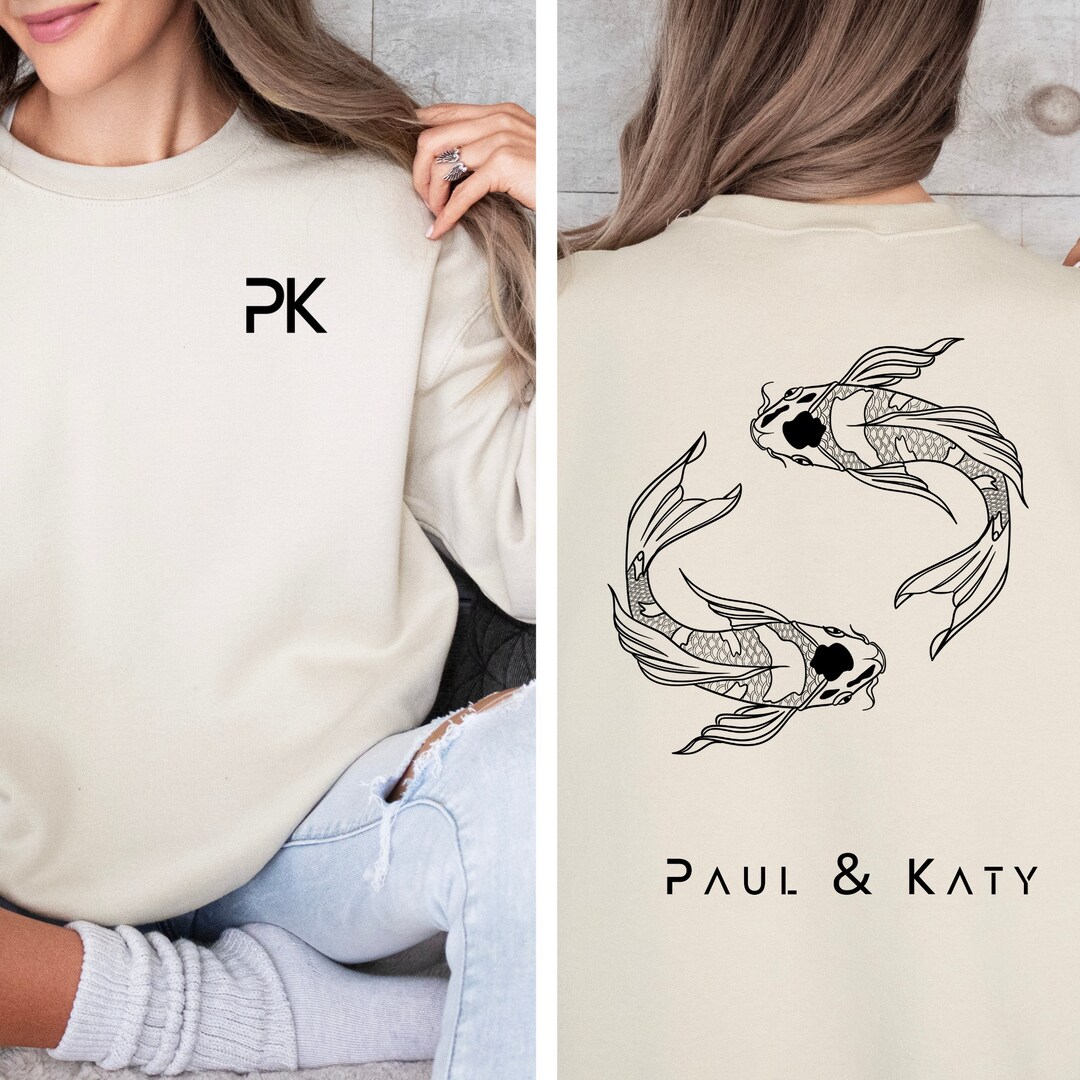 Personalized Sweatshirt, Couple Shirt, Minimalist Shirt, Ying Yang ...