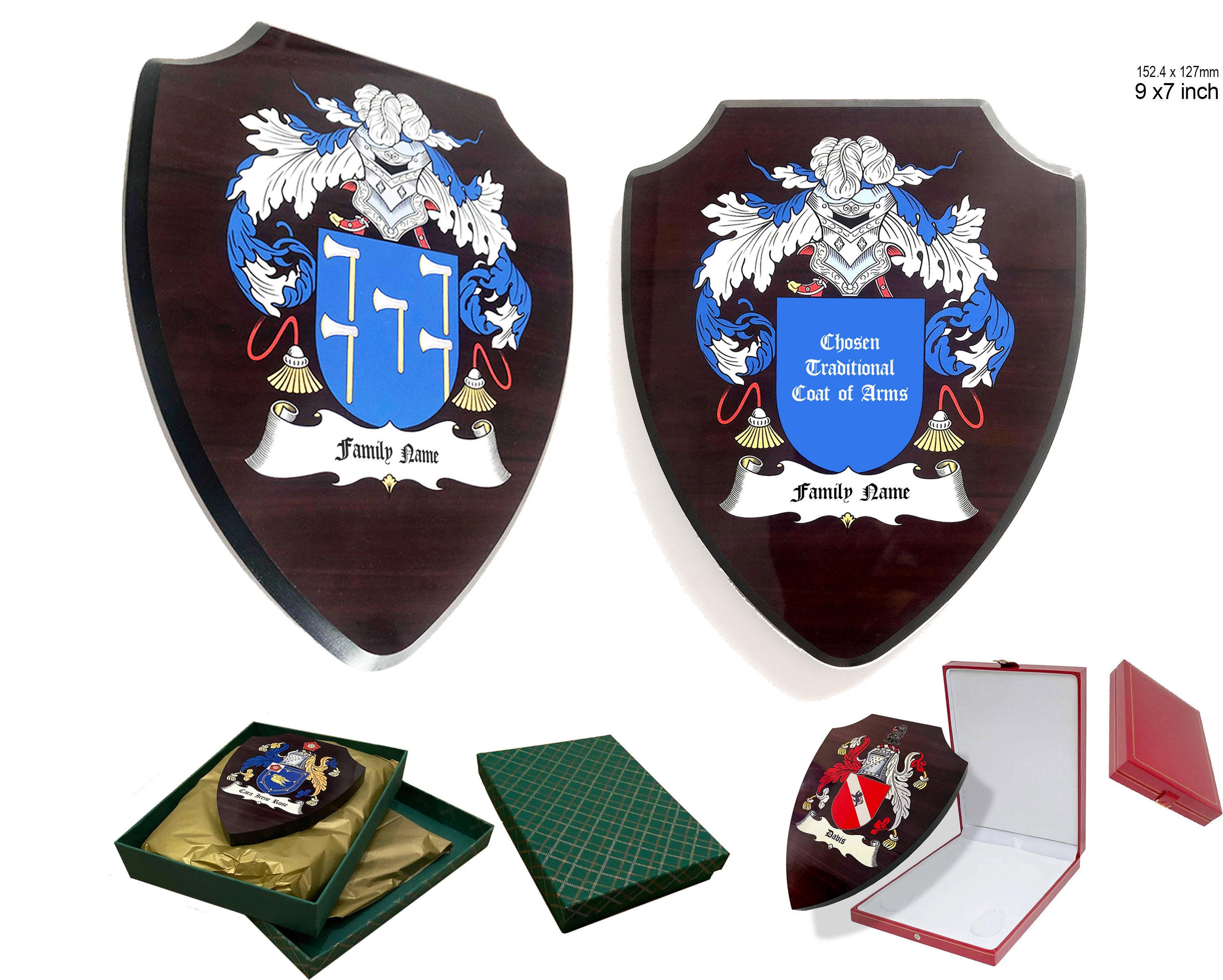 Luxury, Family Coat of Arms Shield, Wall Plaque. My/your Personal ...