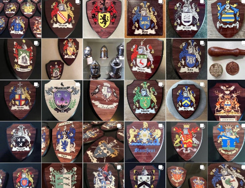 Middle Eastern Coat of Arms Plaque, Custom/personalised. Family, City ...