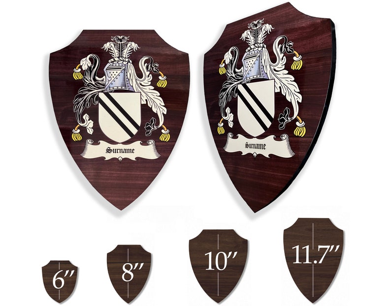 Placa Escudo, Escudo Heráldico de Madera. Familia, Empresa ...