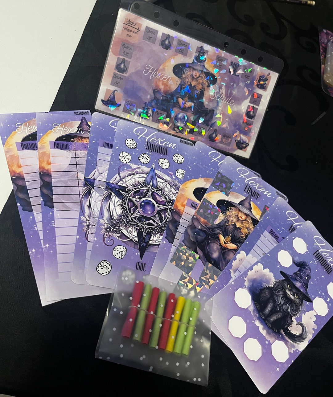 Witch School Set Dice Game Raffle Rub Envelope Method Challenge A6 ...