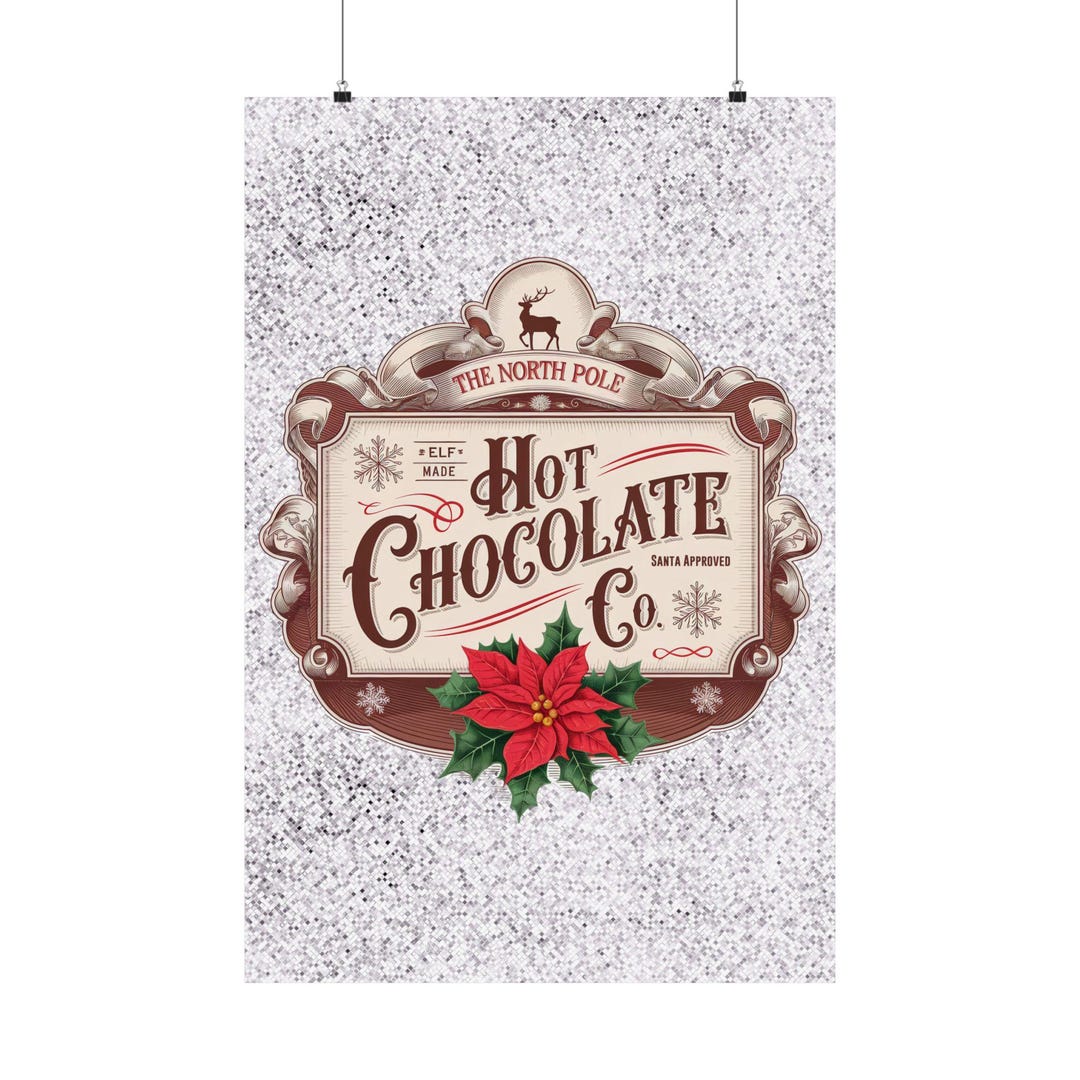 Hot Chocolate Co. Matte Vertical Posters - Etsy