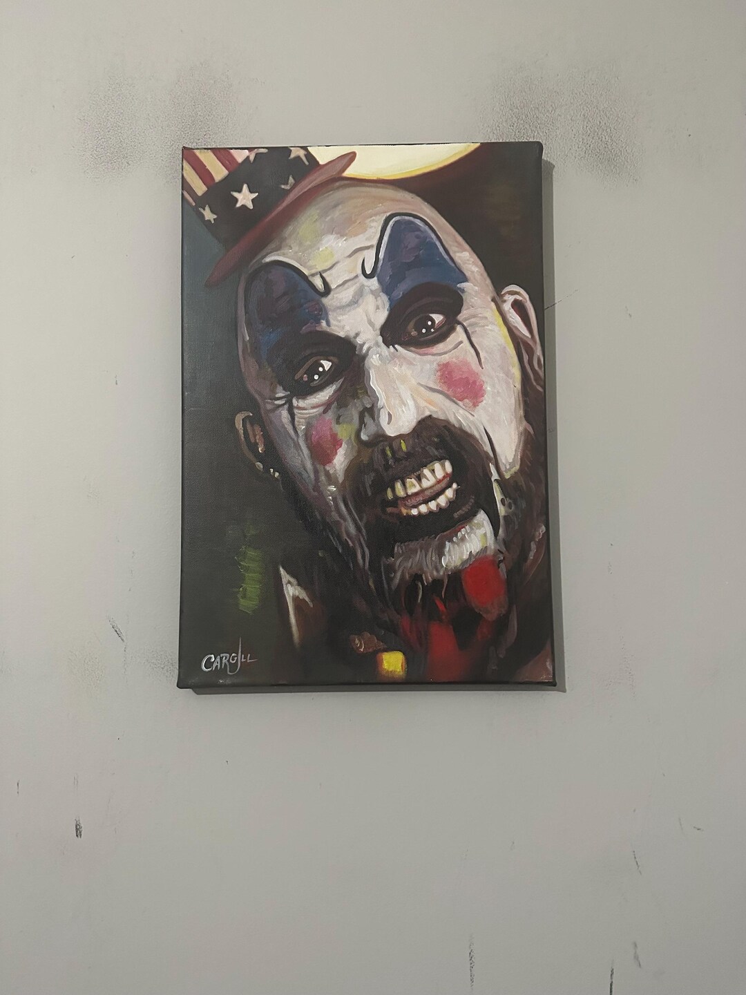 Captain Spaulding Devils Reject Movie Zombie Art 12in X 18in Acrylic ...