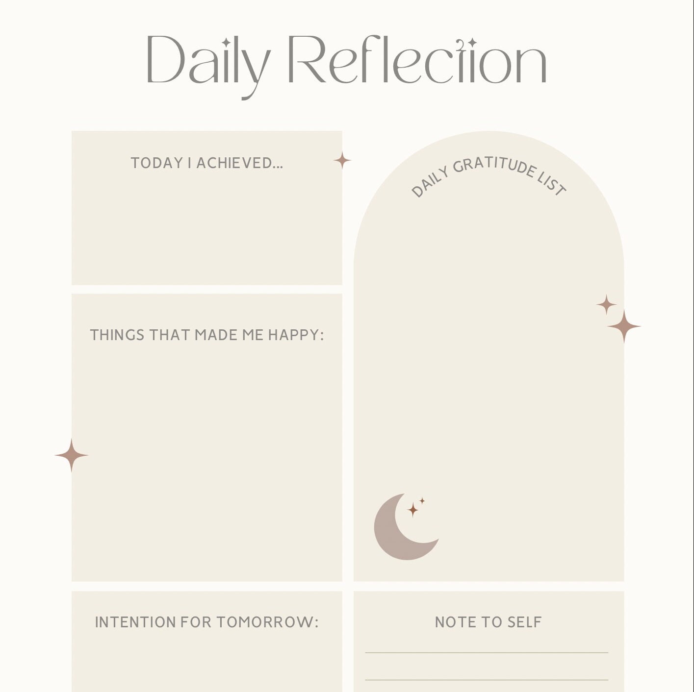 Daily Reflection Planner / Printable Weekly Planner - Etsy
