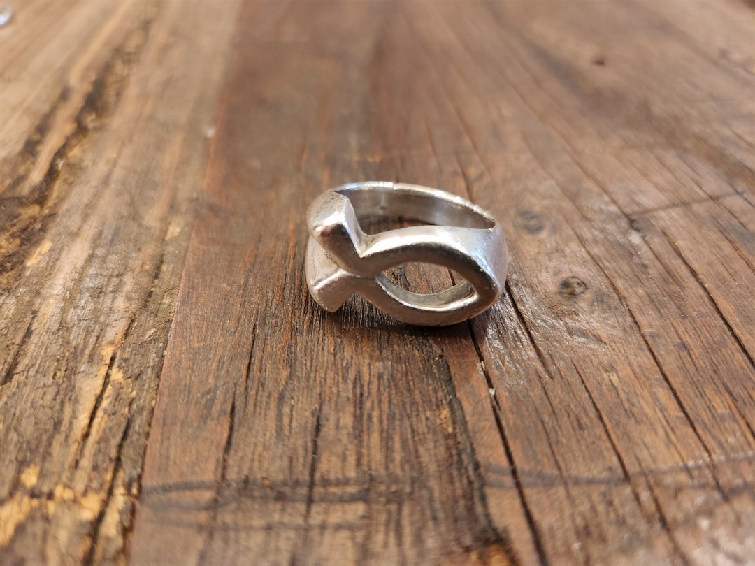 Retired James Avery Ichthus Fish Ring Sterling Silver Size 9 - Etsy