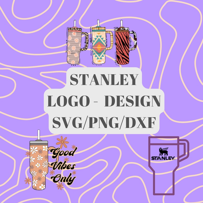Stanley Inspired Cup and Logo, SVG/PNG/DXF, Stanley Cup Tumbler ...
