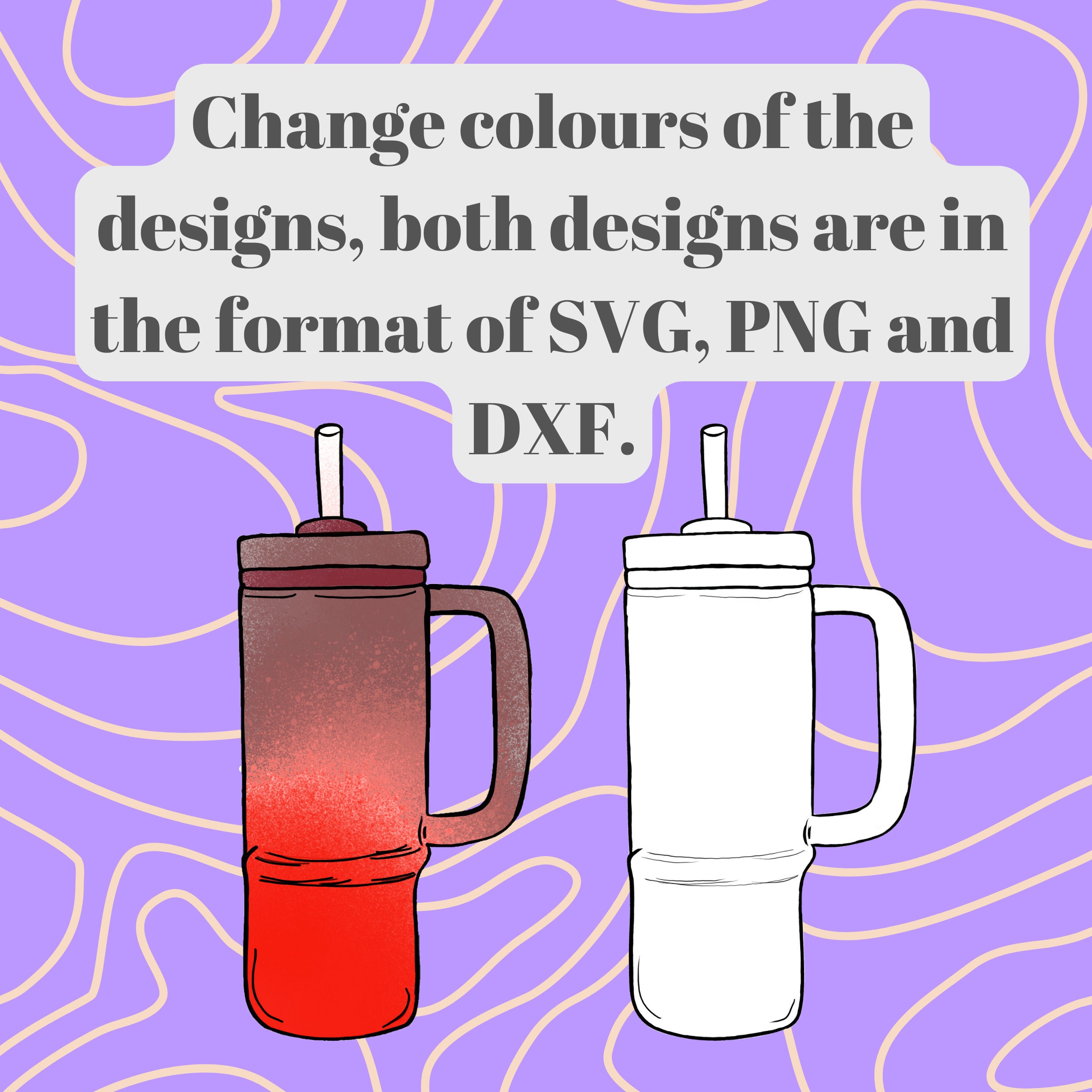 Stanley Inspired Cup and Logo, SVG/PNG/DXF, Stanley Cup Tumbler ...