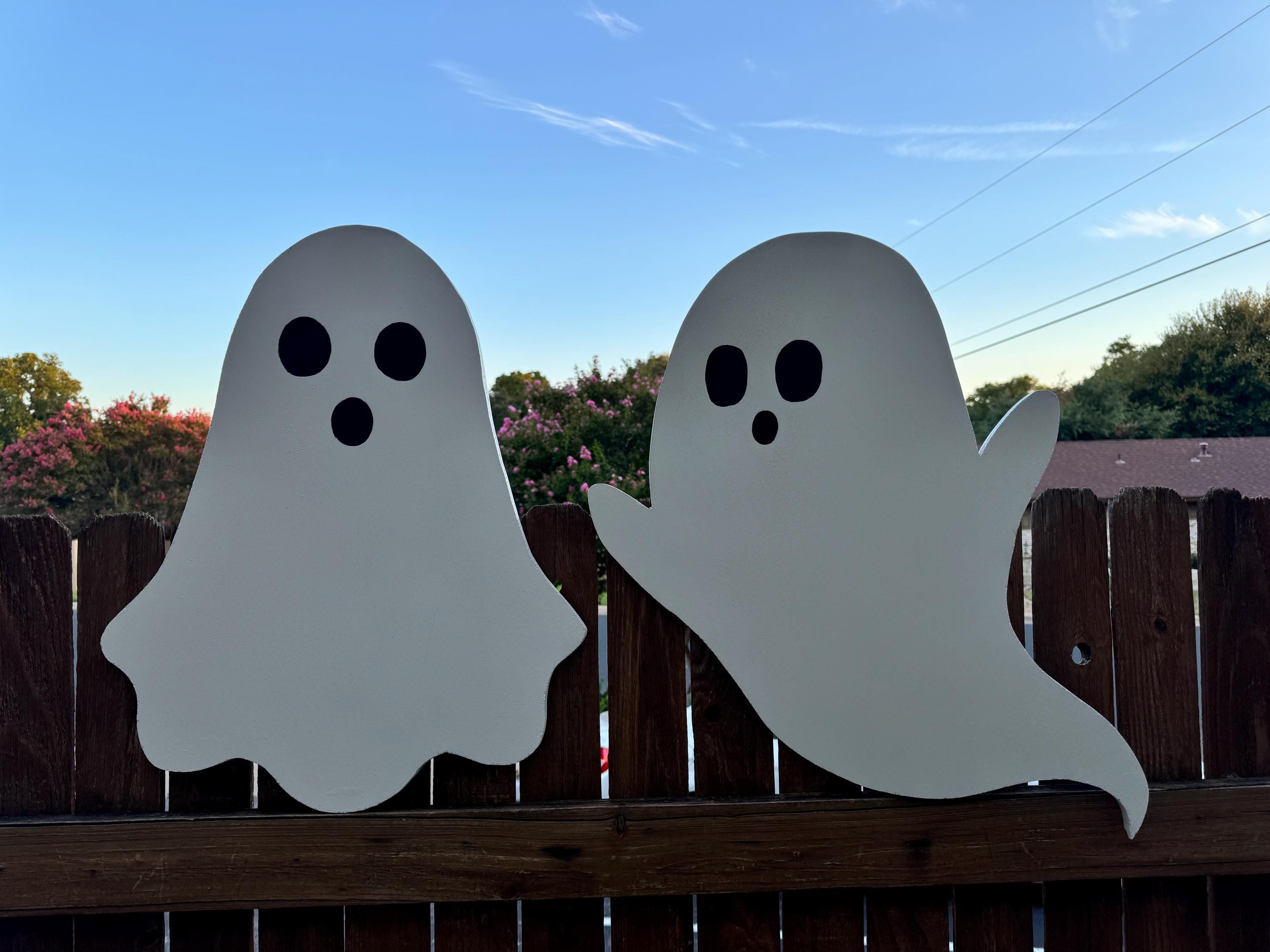 Ghost Wooden Signs Halloween Decor Yard Art - Etsy