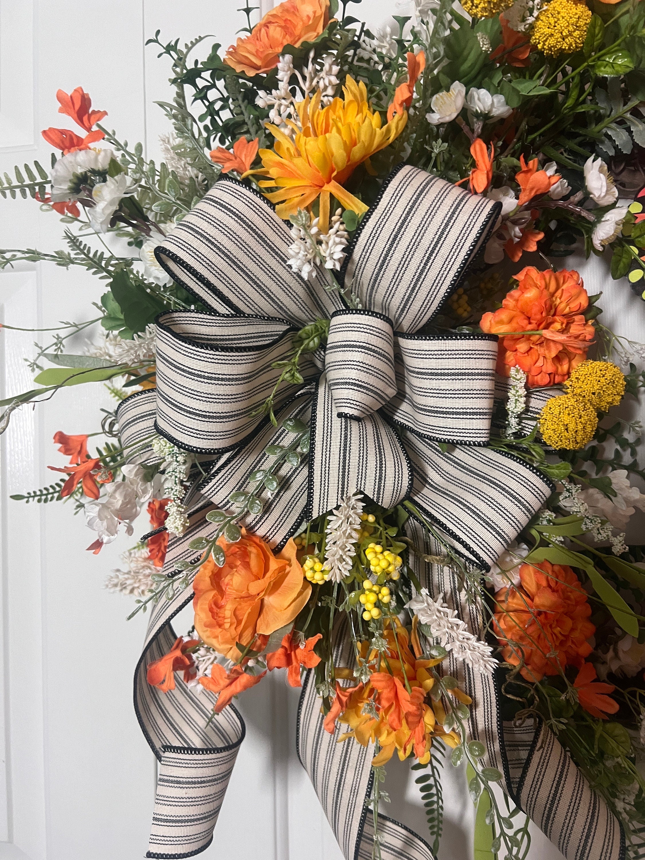 Monarch Butterfly Wreath for Front Door Wreath Summer Wreath Everyday ...