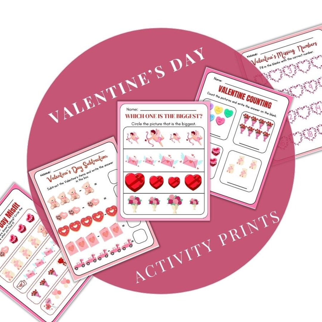 Valentine's Day Printable Activity Bundle - Etsy