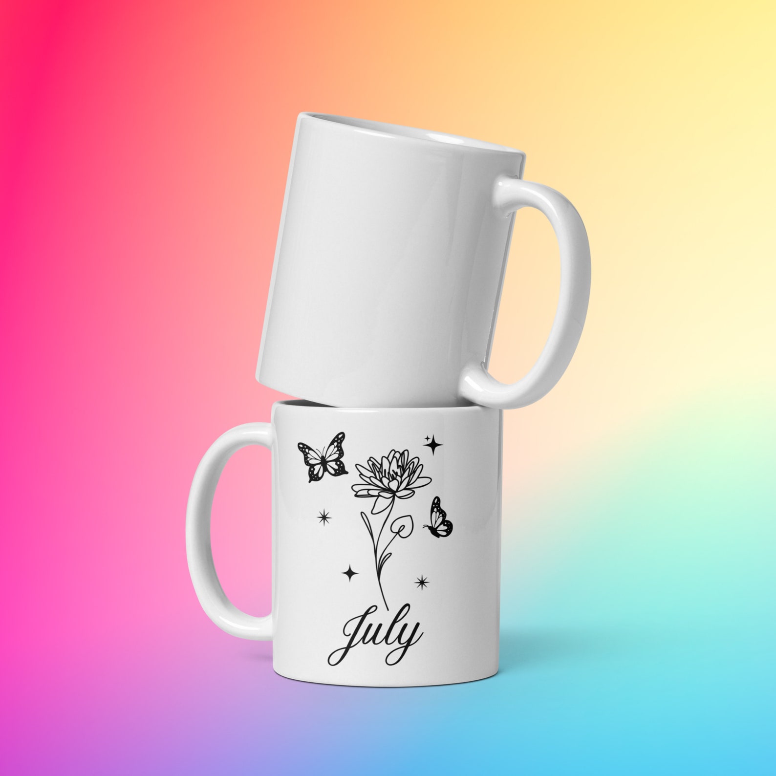 July Birth Flower Svg, Birth Flower Svg, July Flower Svg, July Svg ...