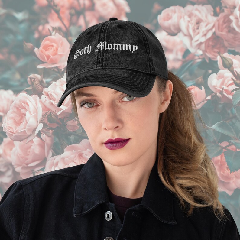 Goth Mommy Embroidered Dad Hat, Dark Aesthetic Mom Gift, Gift for Goth ...