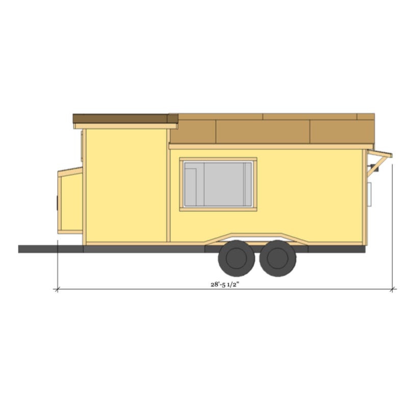 24x8.5 Tiny House on Wheels Plan – DIY Mobile Home Blueprint (PDF) - Etsy