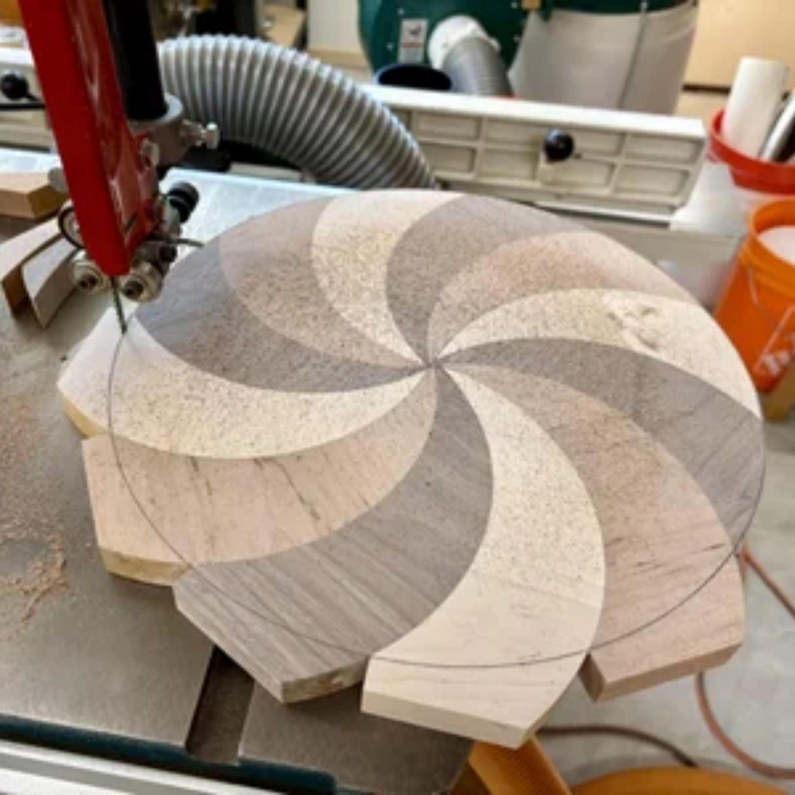 DIY Swirl Cutting Board Plan – Woodworking PDF Pattern (maple, Cherry ...