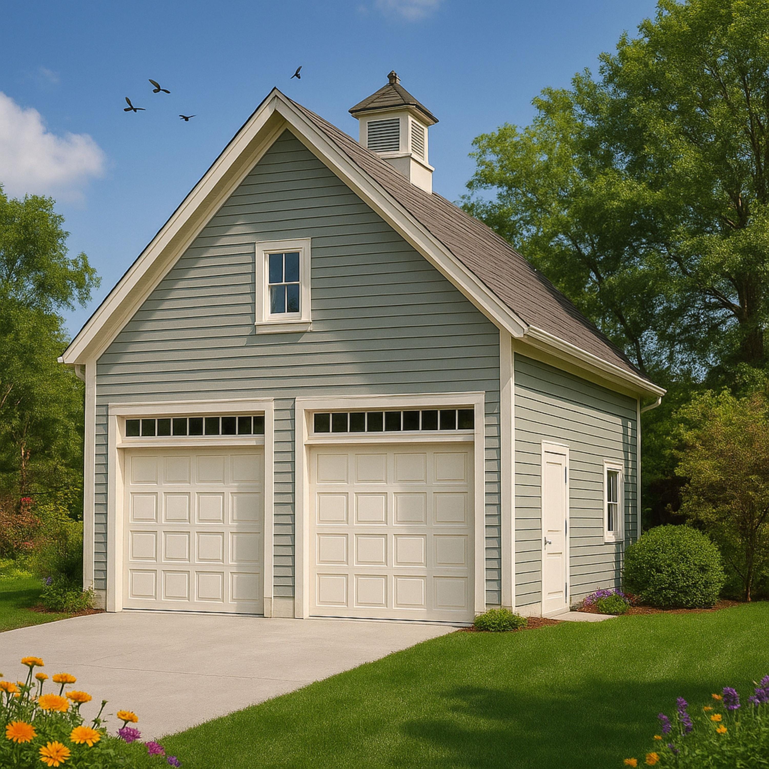 2, 3, 4 Car Garage Plans PDF – DIY Garage Building Blueprint for ...