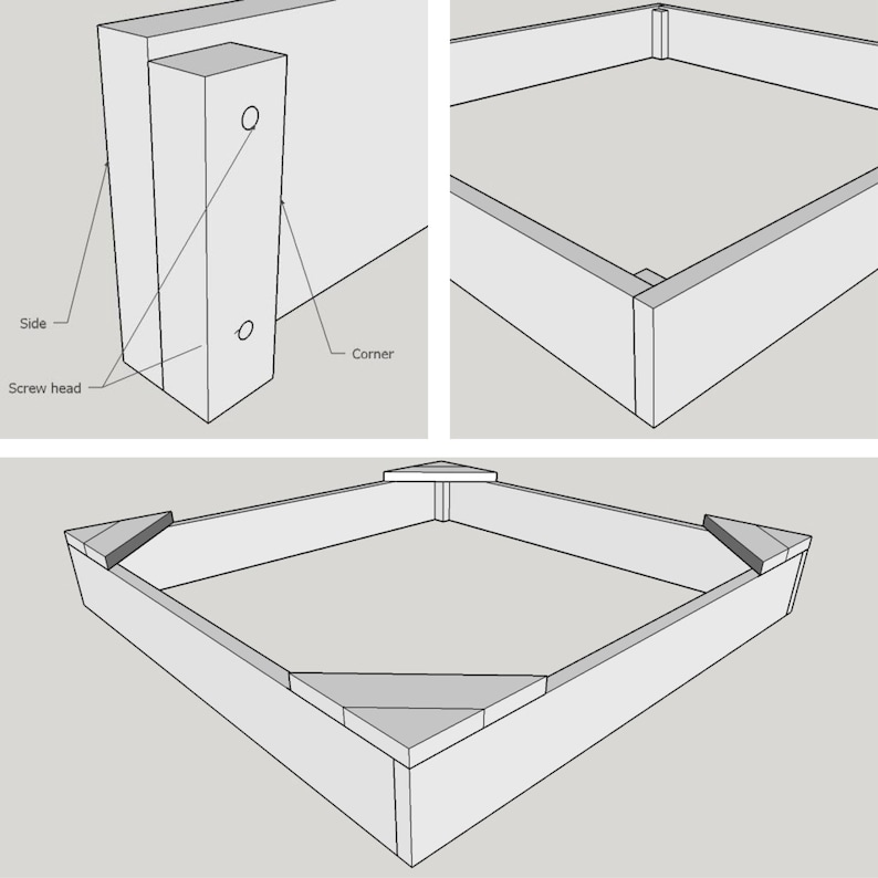 DIY Backyard Sandbox Plan – Outdoor Kids Play PDF - Etsy