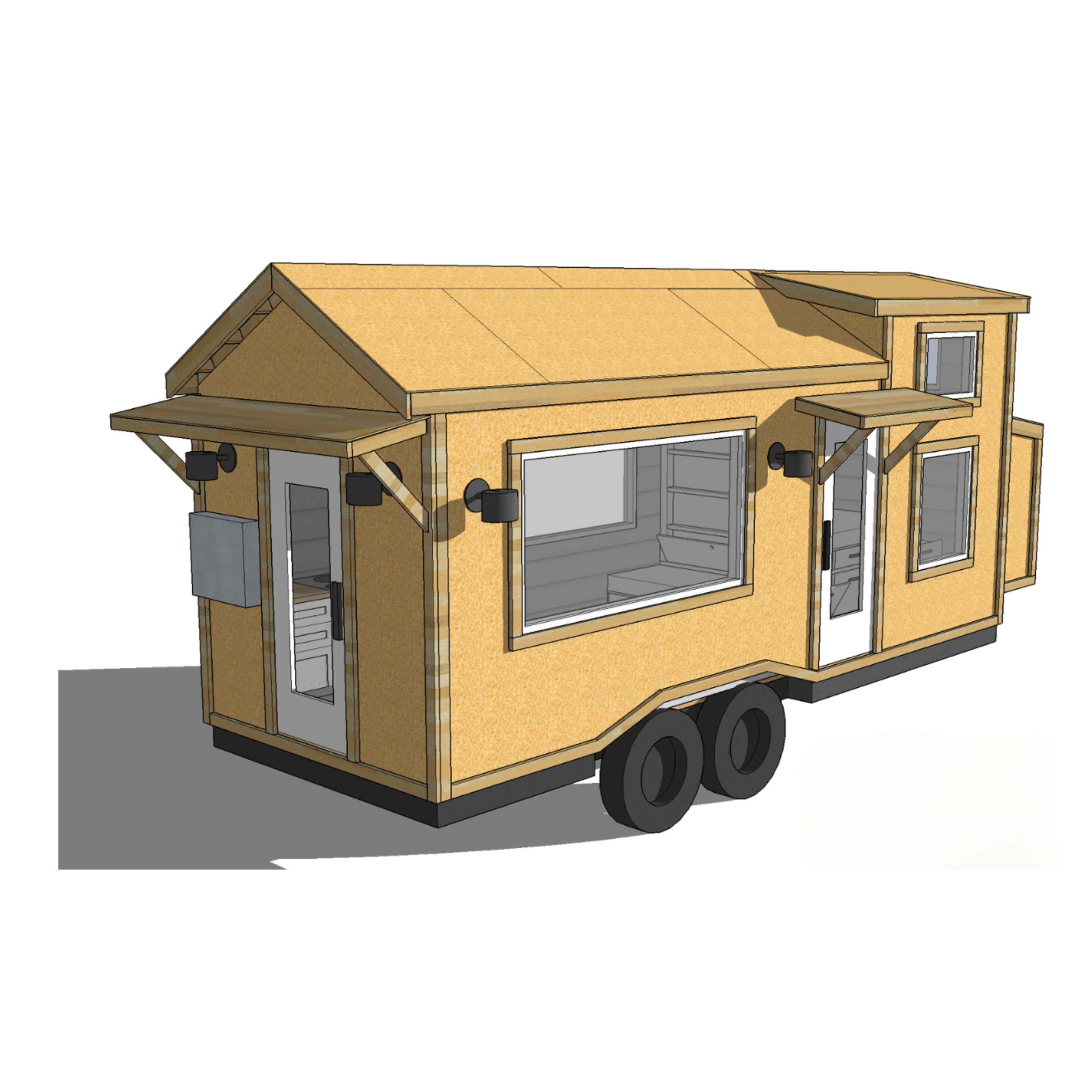 24x8.5 Tiny House on Wheels Plan – DIY Mobile Home Blueprint (PDF) - Etsy