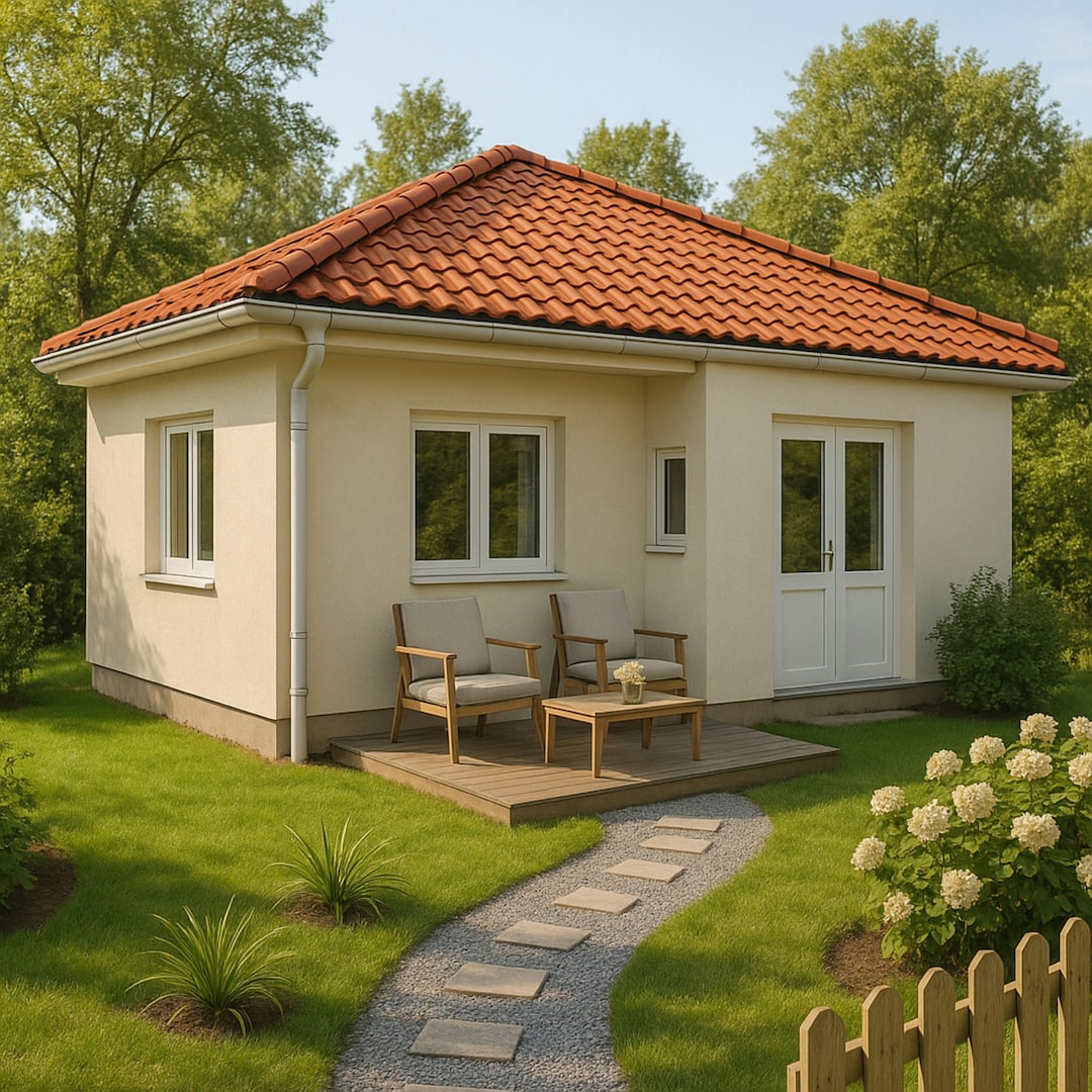 28'x31' DIY Guest House Plans PDF, Small Backyard Studio Blueprint With ...