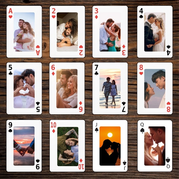 Custom Photo Playing Cards Party Favors - Etsy