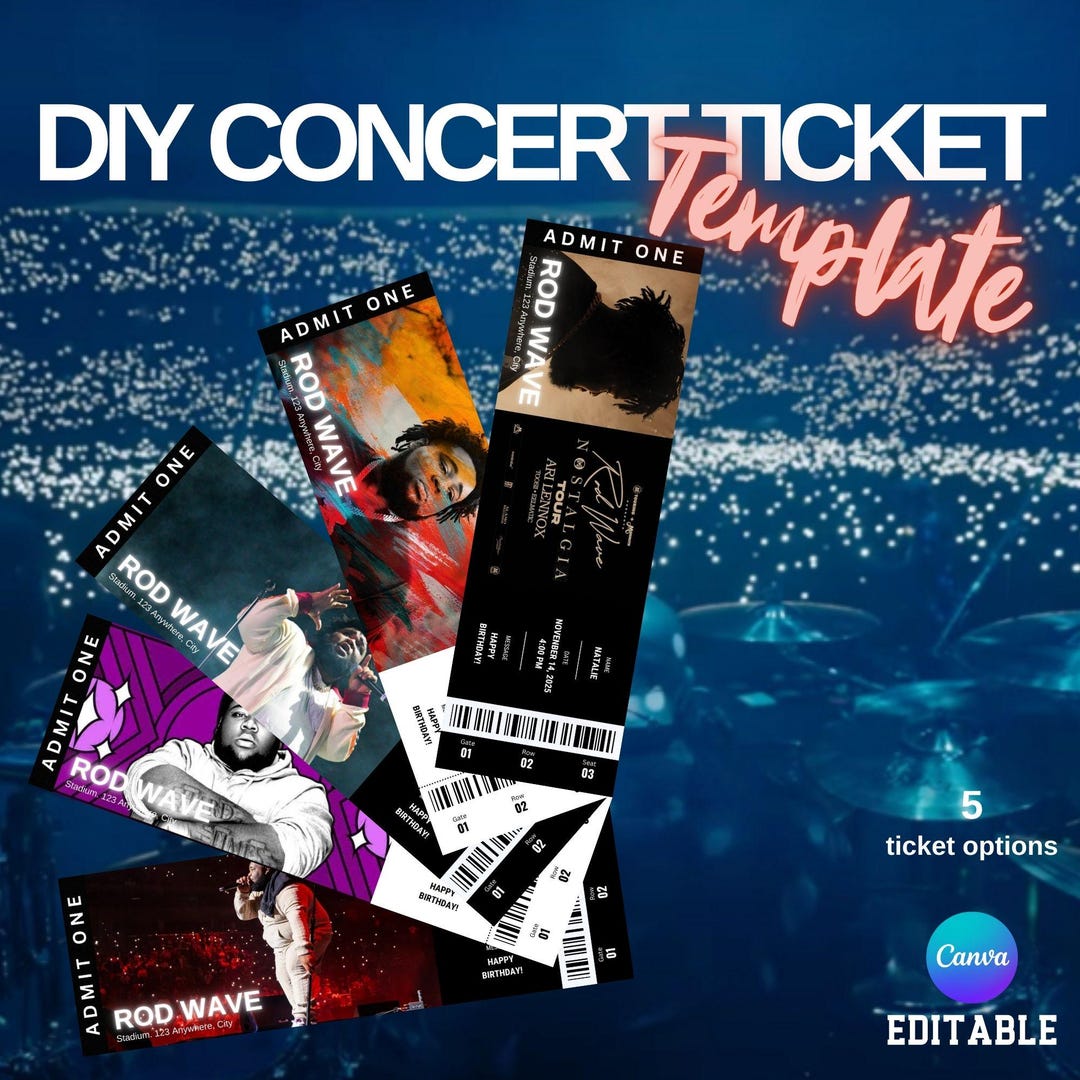 Rod Wave Last Lap Tour Personalized Concert Ticket, Rod Wave the Last ...