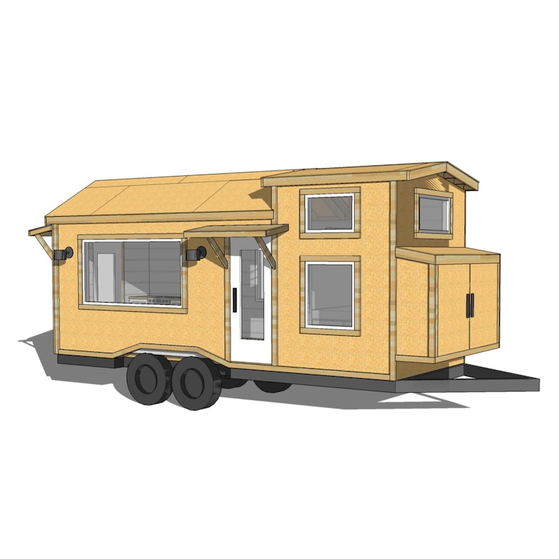 28x10 Tiny House on Wheels Plan – DIY Mobile Home Blueprint (PDF) - Etsy