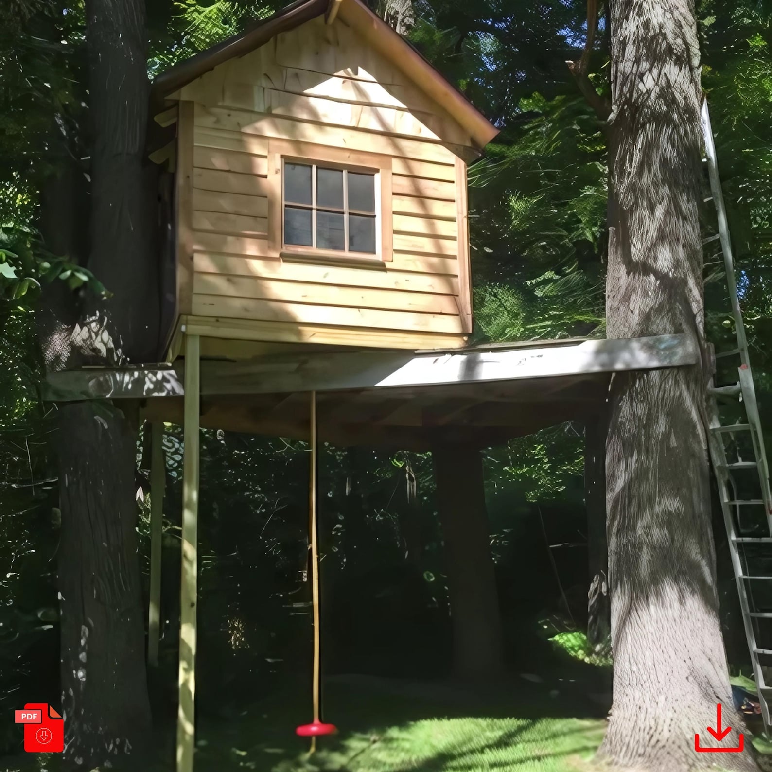 DIY Treehouse Plan PDF: Kids Treefort & Playground Blueprints - Etsy