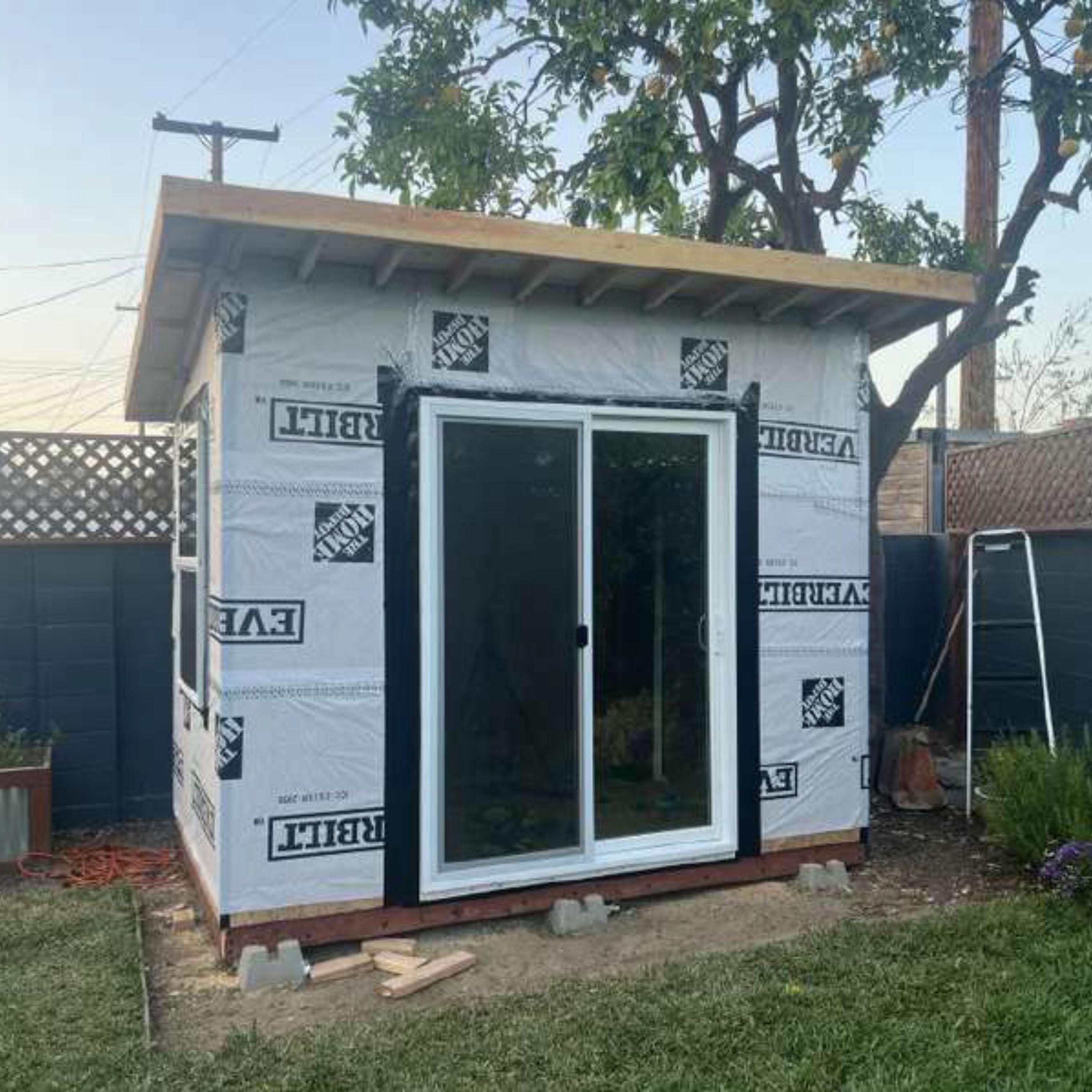 10x10 Garden Shed Plans PDF, Modern Backyard Office Plan Digital ...