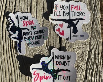 Pole Dancing Stickers / Pole Dancing Planner / Exercise Stickers ...